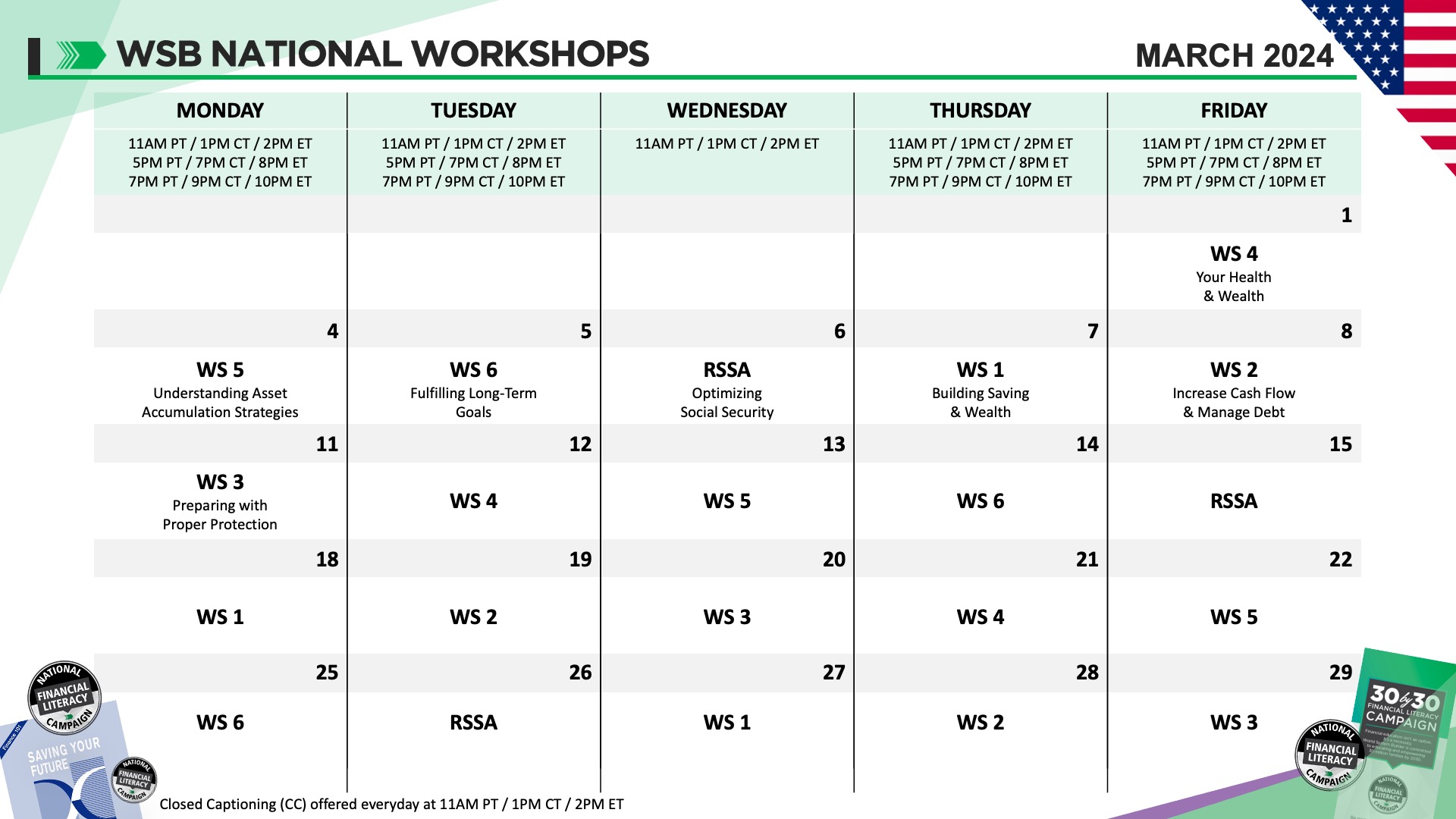 Workshop Calendars – WSB360TX
